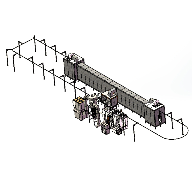 Full Automatic Powder Coating Line for Aluminum Profiles - Buy Powder ...