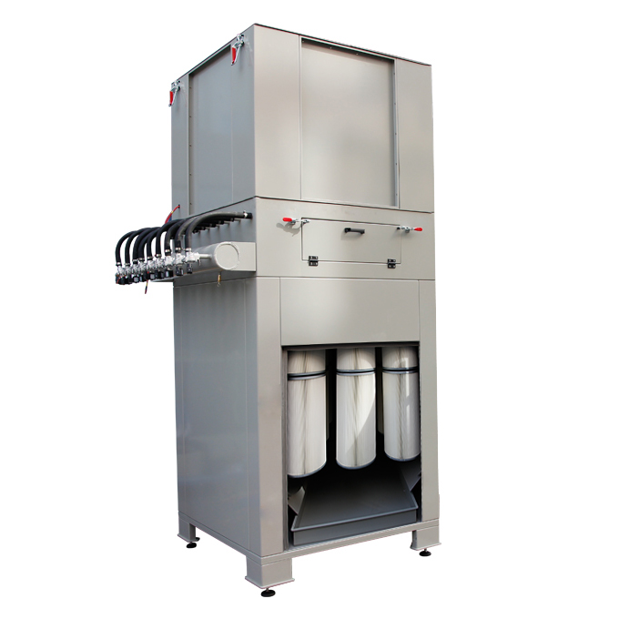 Anti-Static Automatic Powder Coating Spray Booth with Cyclone Recovery ...