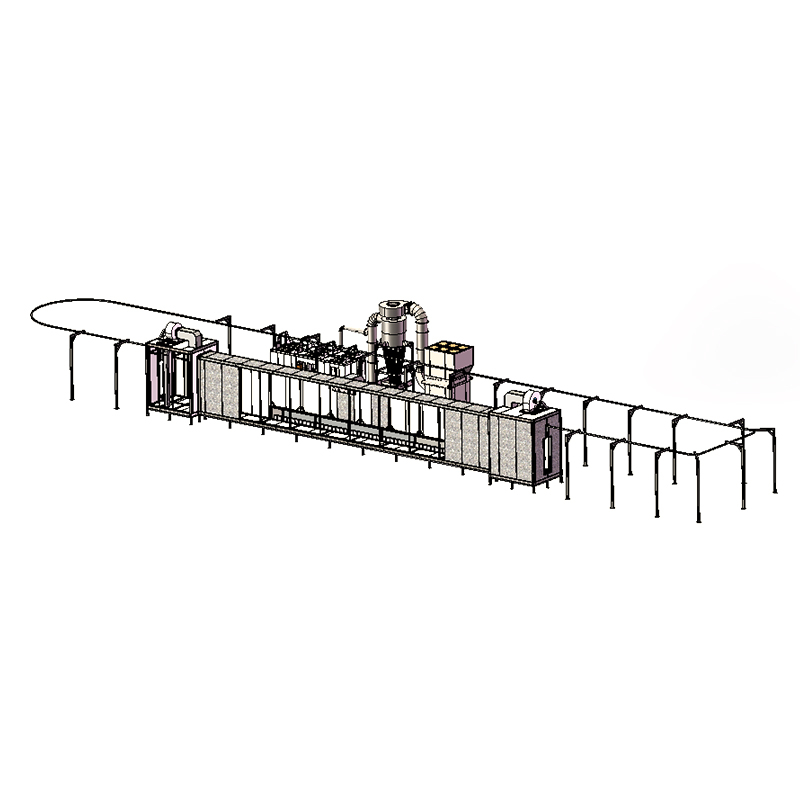 Full Automatic Powder Coating Line for Aluminum Profiles - Buy Powder ...